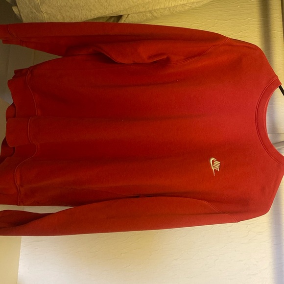 Nike | Sweaters | Red Nike Crew Neck | Poshmark